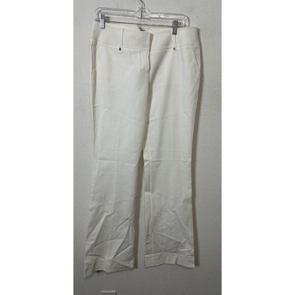 bebe | Pants & Jumpsuits | Bebe Leah White Wide Leg High Rise Pants ...